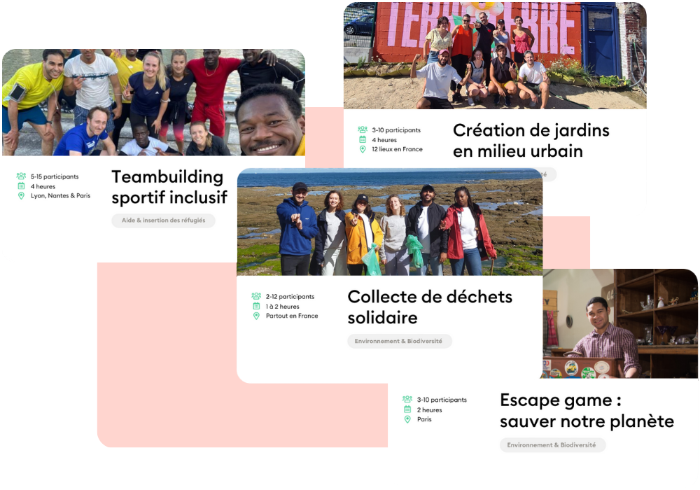 Organiser des Teambuildings solidaires